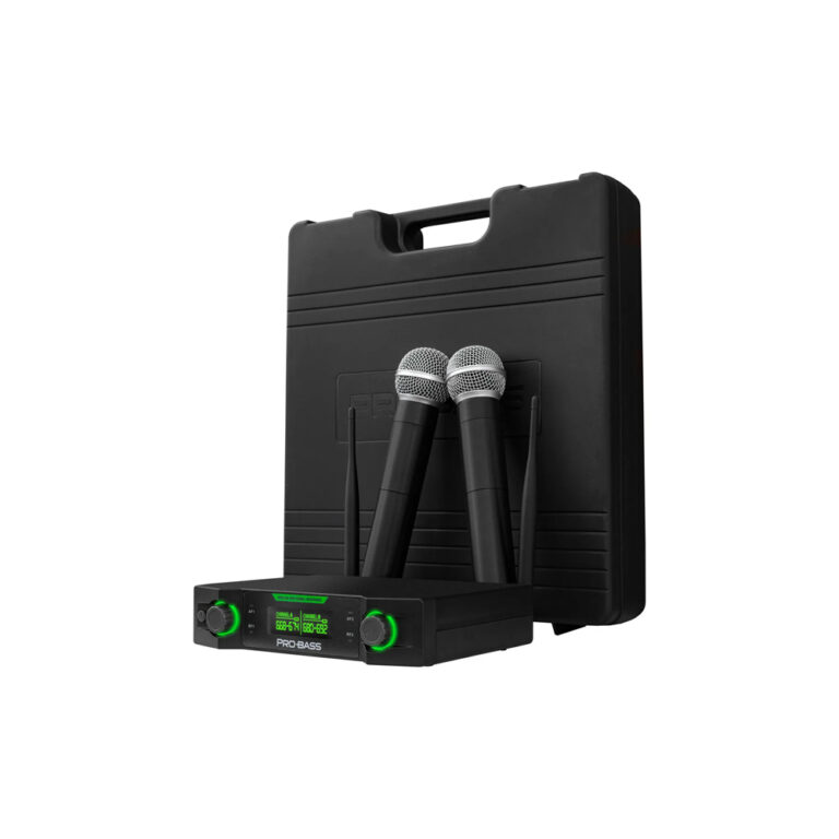 Micrófono inalámbrico doble Probass UF-224 | Sistema UHF profesional ...